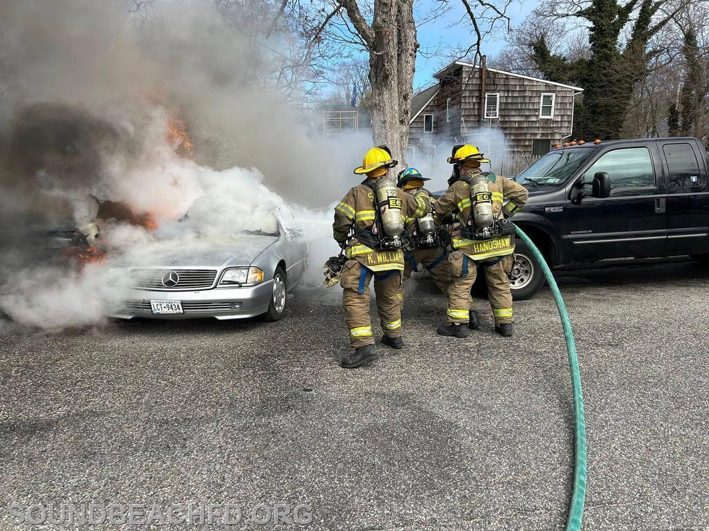 Multiple Car Fire - Sound Beach Fire Department